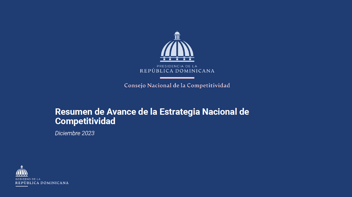 Resumen Informe Seguimiento Estrategia Nacional de Competitividad - Consejo Nacional de ...
